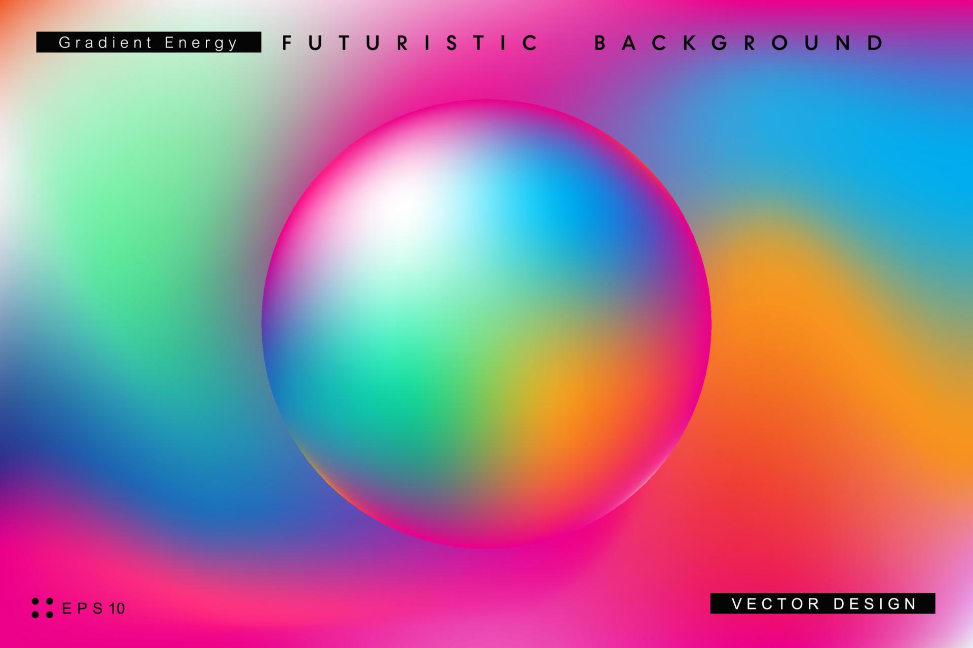 Liquid color abstract background design. Fluid gradient circle shapes composition. Futuristic ...