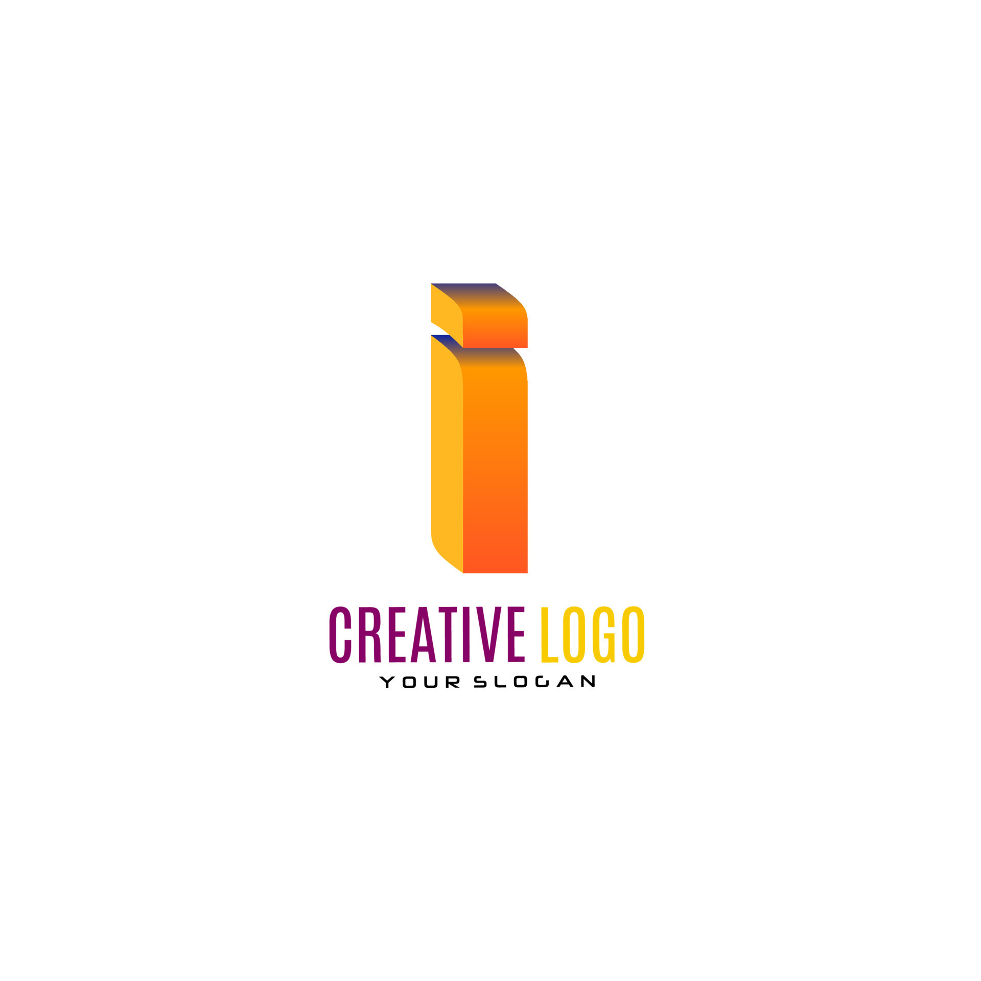 Desain Logo Huruf Awal I, Logo Template, bisa digunakan untuk baner ... Desain Logo Huruf Awal I, Logo Template, bisa digunakan untuk baner ...