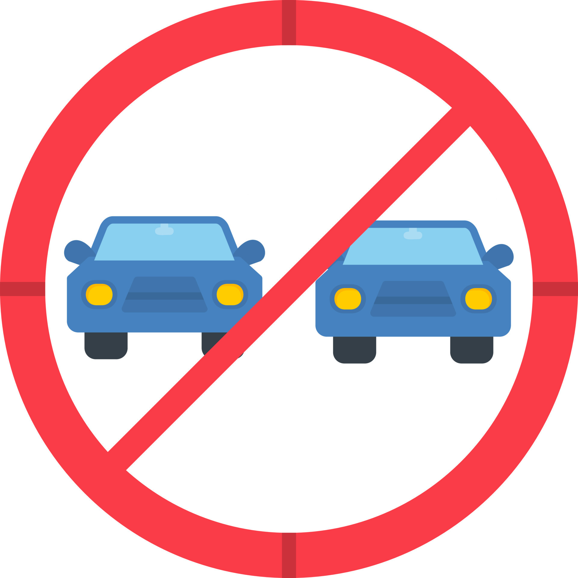 No Overtaking Vector Icon 20348912 Vector Art at Vecteezy