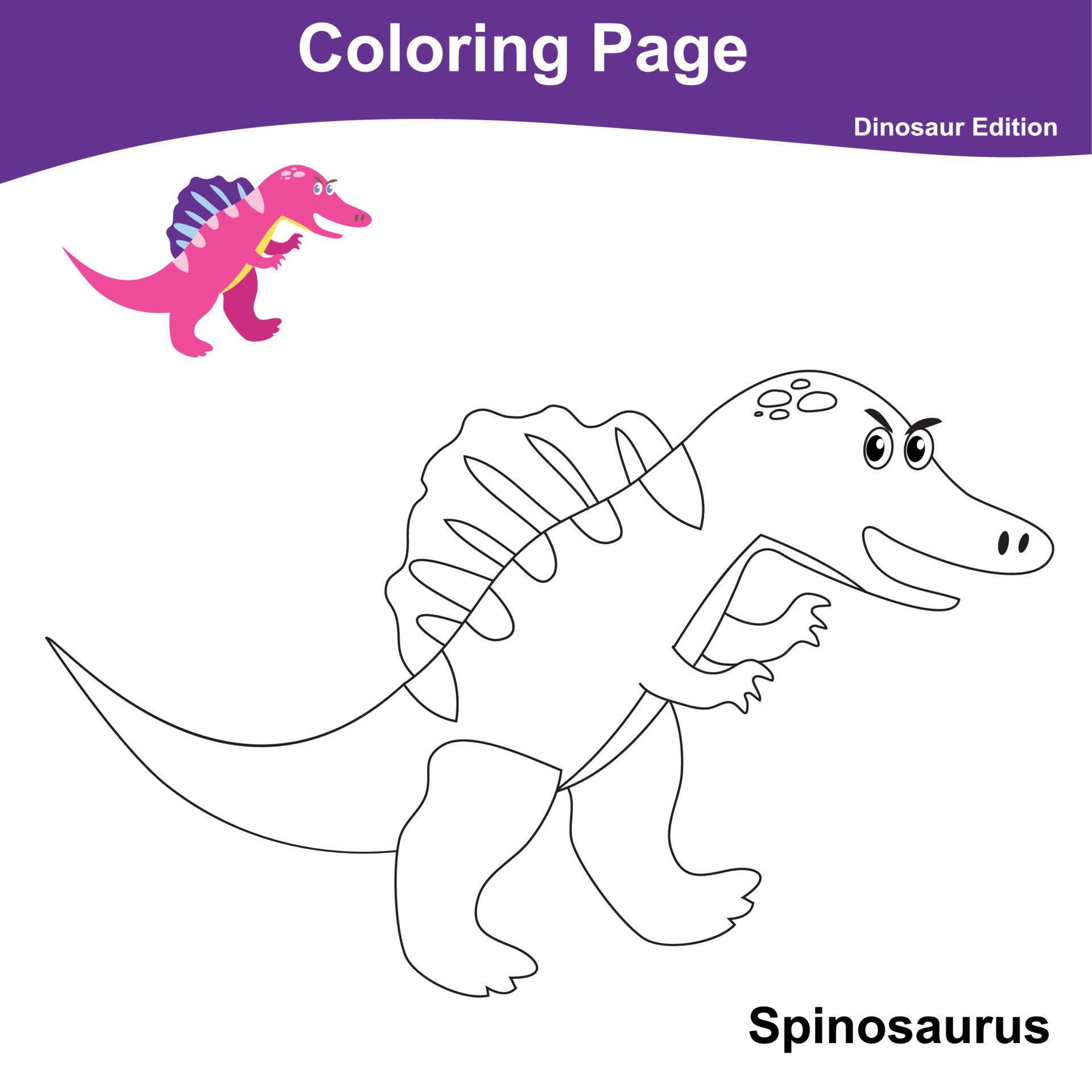 Educational printable worksheet. Coloring dinosaur worksheet for ...