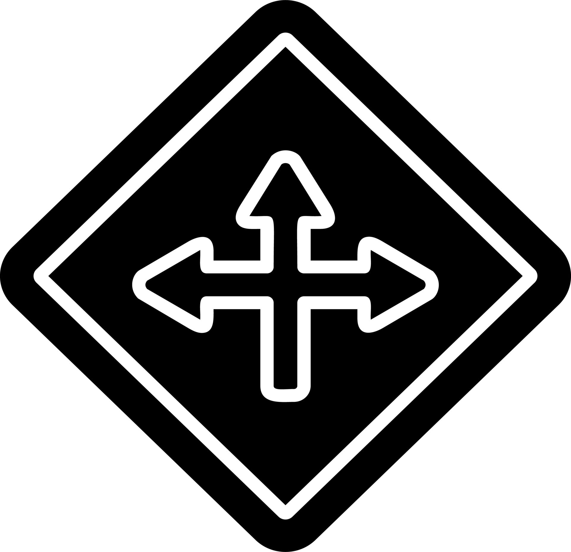 Intersection Vector Icon 20354838 Vector Art At Vecteezy