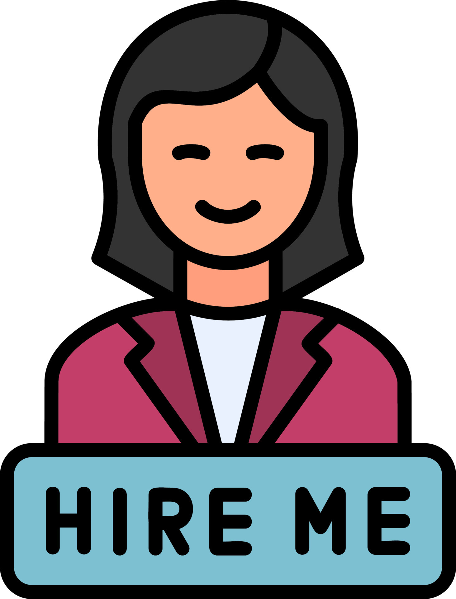 Hire Me Vector Icon 20355061 Vector Art at Vecteezy