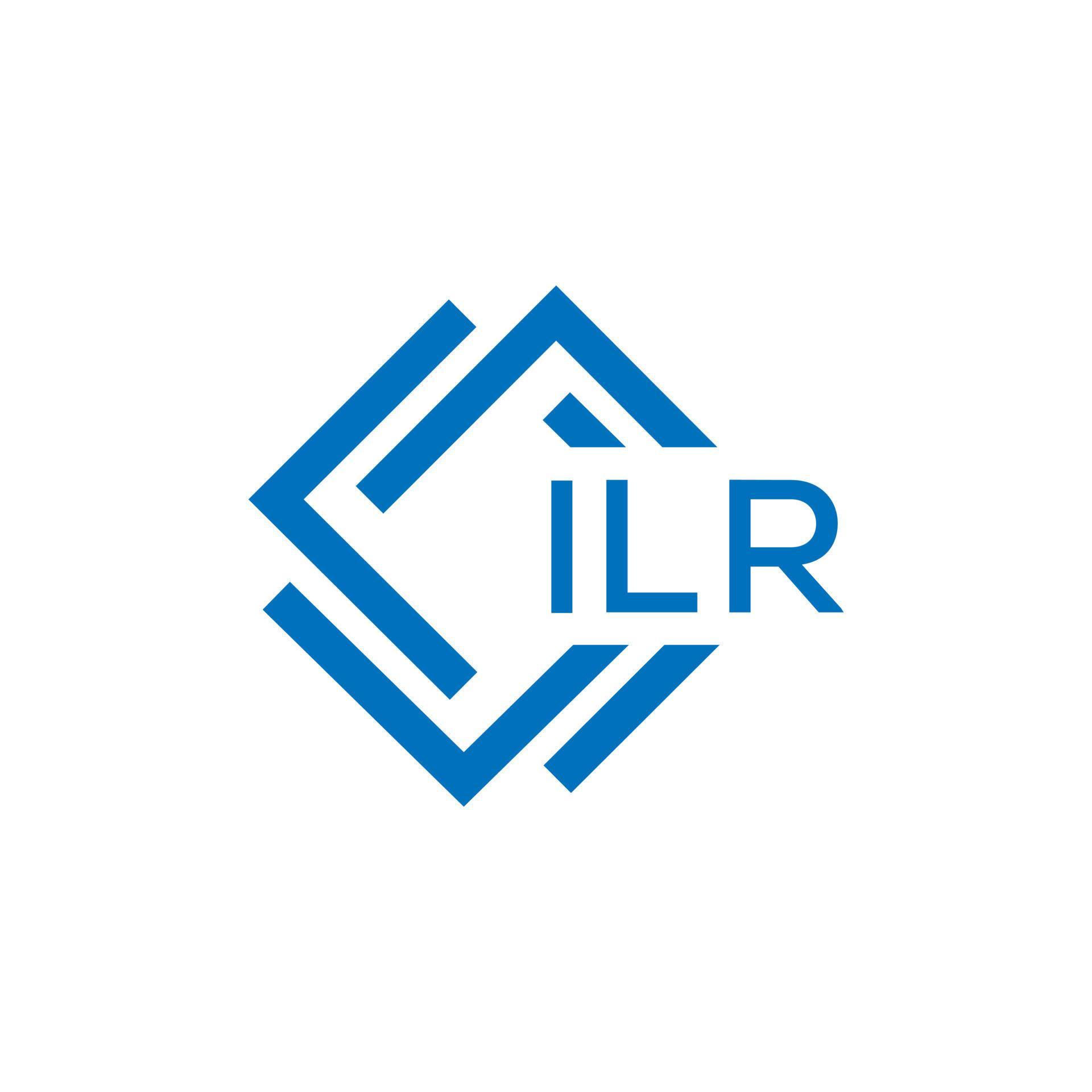 ILR letter logo design on white background. ILR creative circle letter logo concept. ILR letter ...