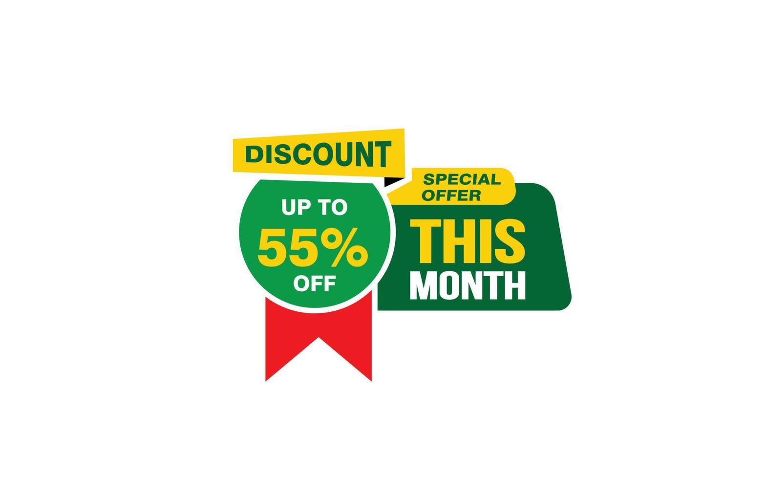 55 Percent THIS MONTH Offer Clearance Promotion Banner Layout With 55-percent-this-month-offer-clearance-promotion-banner-layout-with