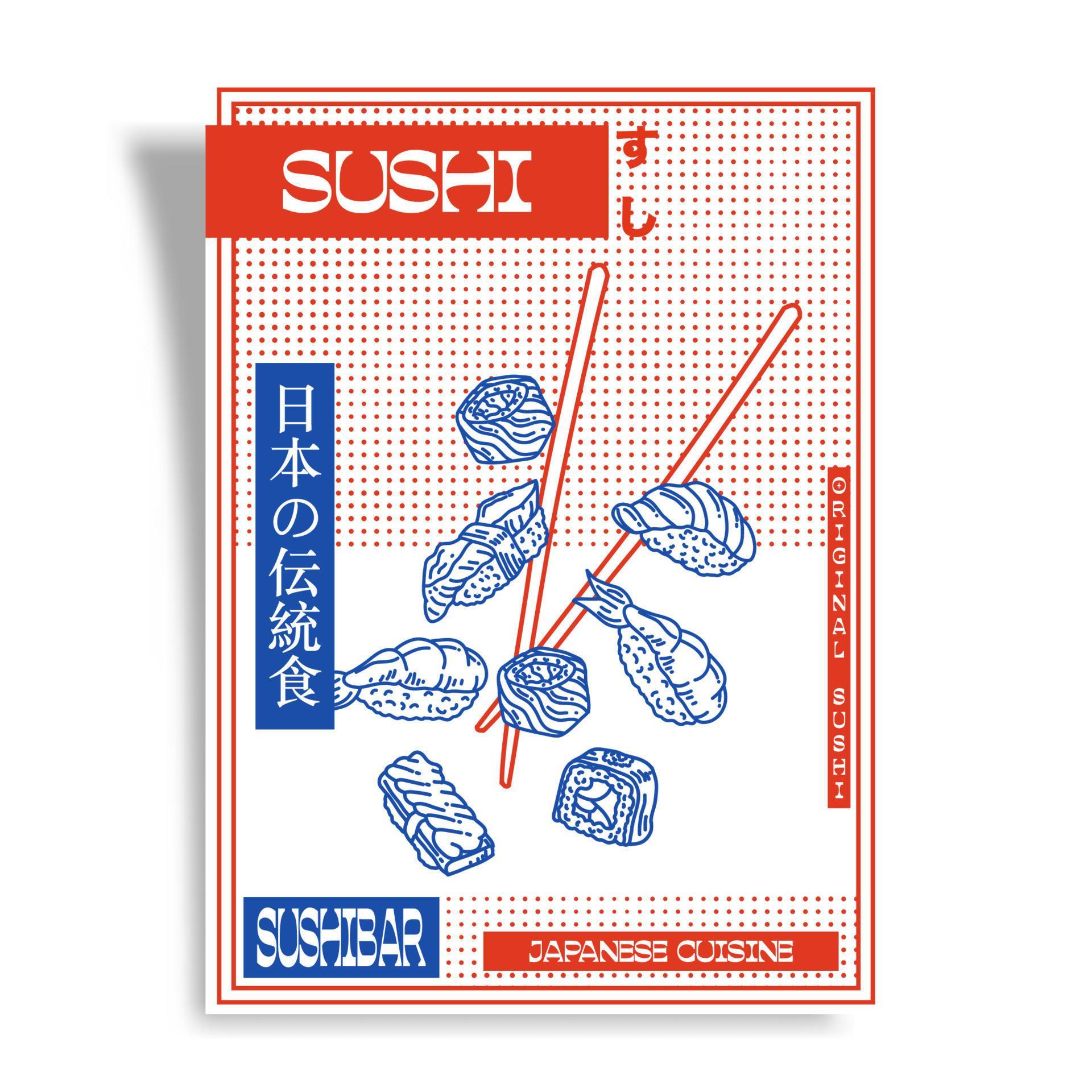 Premium Vector Poster Template For Japanese Cuisine Restaurant 20362391 ...