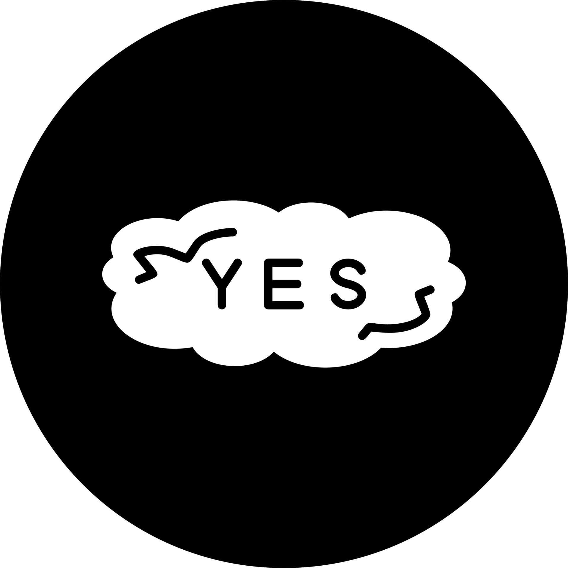 Yes Vector Icon 20365655 Vector Art at Vecteezy