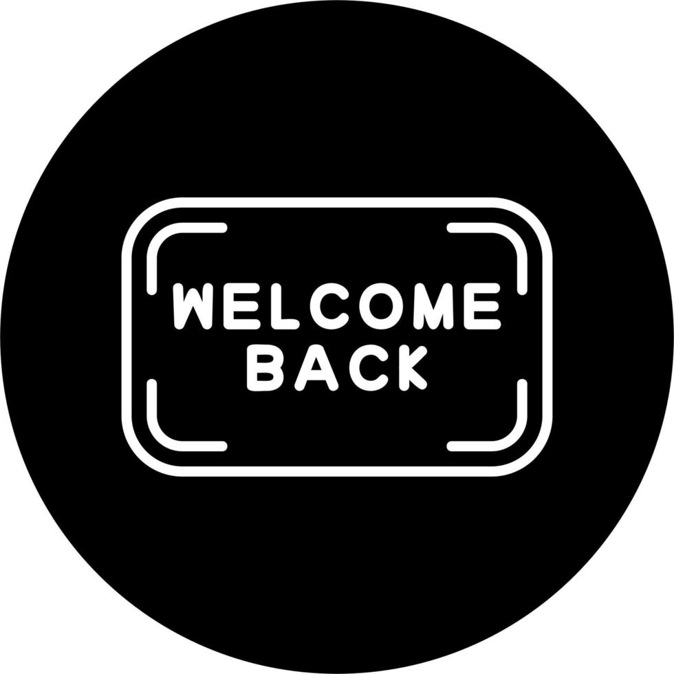 Bienvenido espalda vector icono 20365827 Vector en Vecteezy