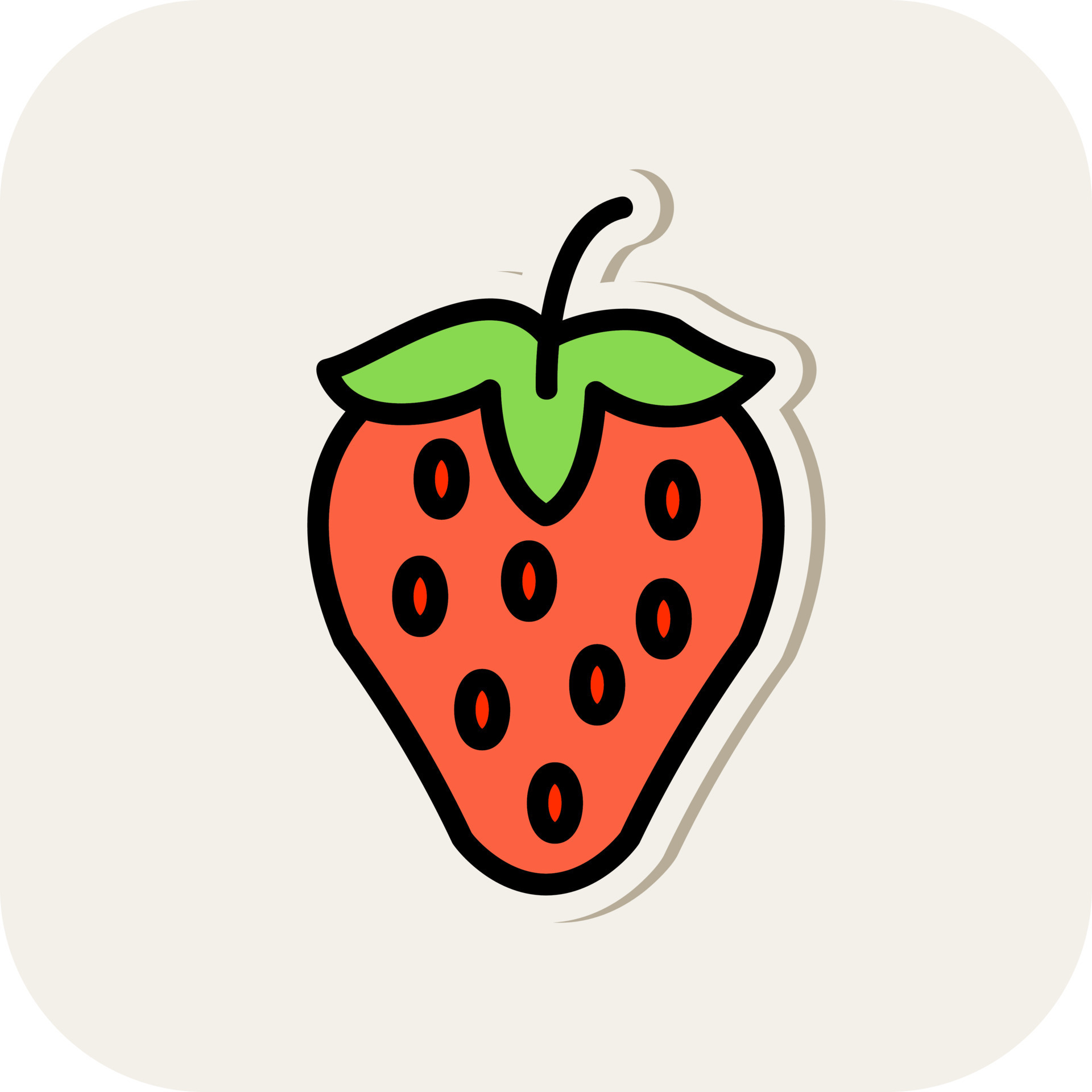 Strawberry Vector Icon Design 20371466 Vector Art At Vecteezy