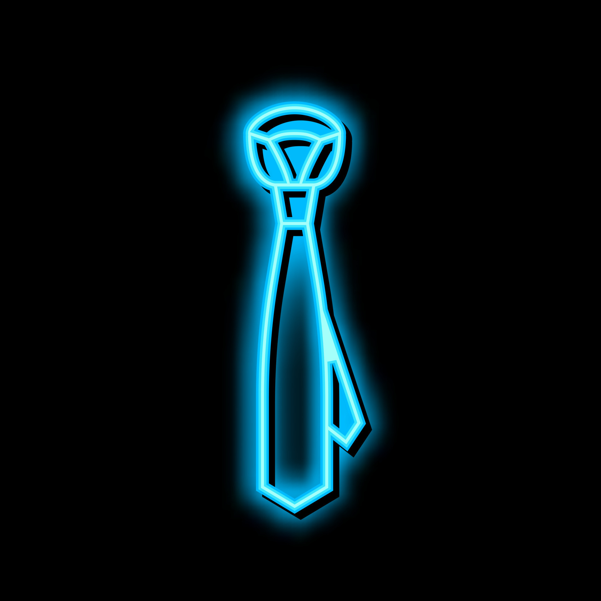 Tie Formalwear Accessory Neon Glow Icon Illustration 20374843 Vector