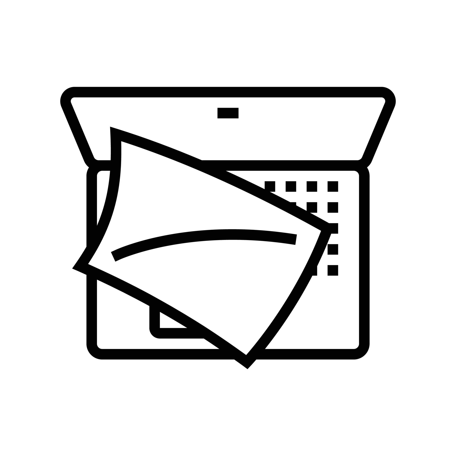 Laptop Paper Document Line Icon Vector Illustration 20376464 Vector Art