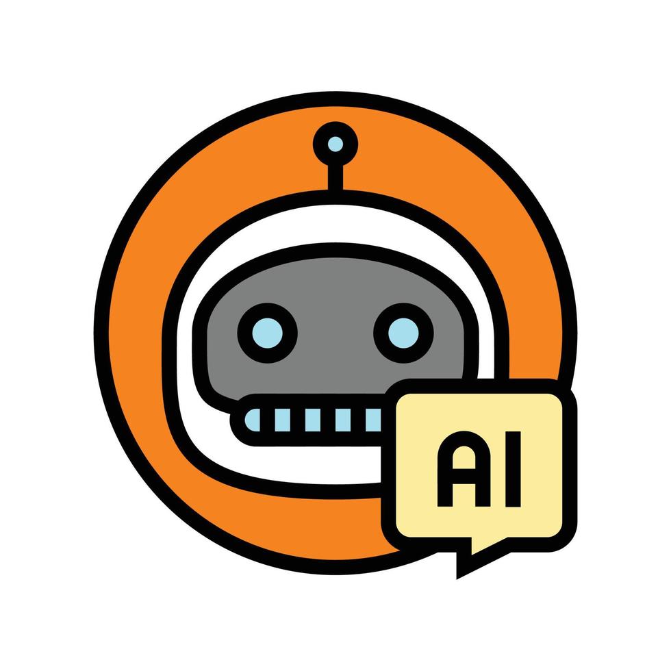 ai chat bot color icon vector illustration 20376560 Vector Art at Vecteezy