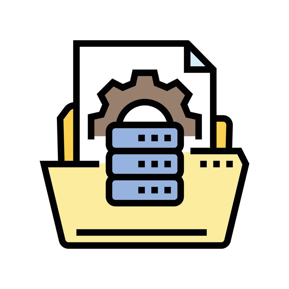 data document paper color icon vector illustration 20377272 Vector Art ...