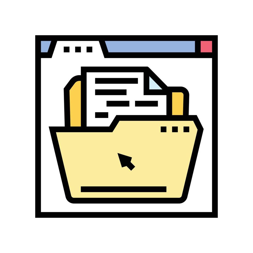 Web Document File Color Icon Vector Illustration 20377364 Vector Art At Vecteezy