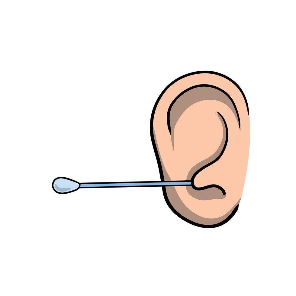 Cleaning The Ears Hygienic Ear Stick Medical Procedure Hearing And Health Removing Earwax