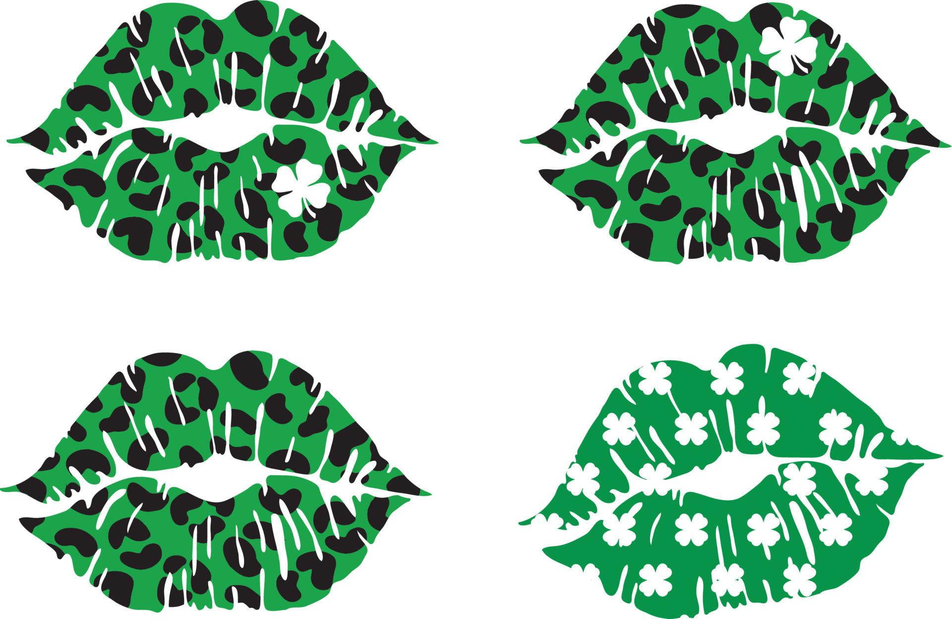 Leopard Lips SVG, Lips with Clover Svg, St. Patrick's Day SVG, Lips SVG ... Leopard Lips SVG, Lips with Clover Svg, St. Patrick's Day SVG, Lips SVG ...