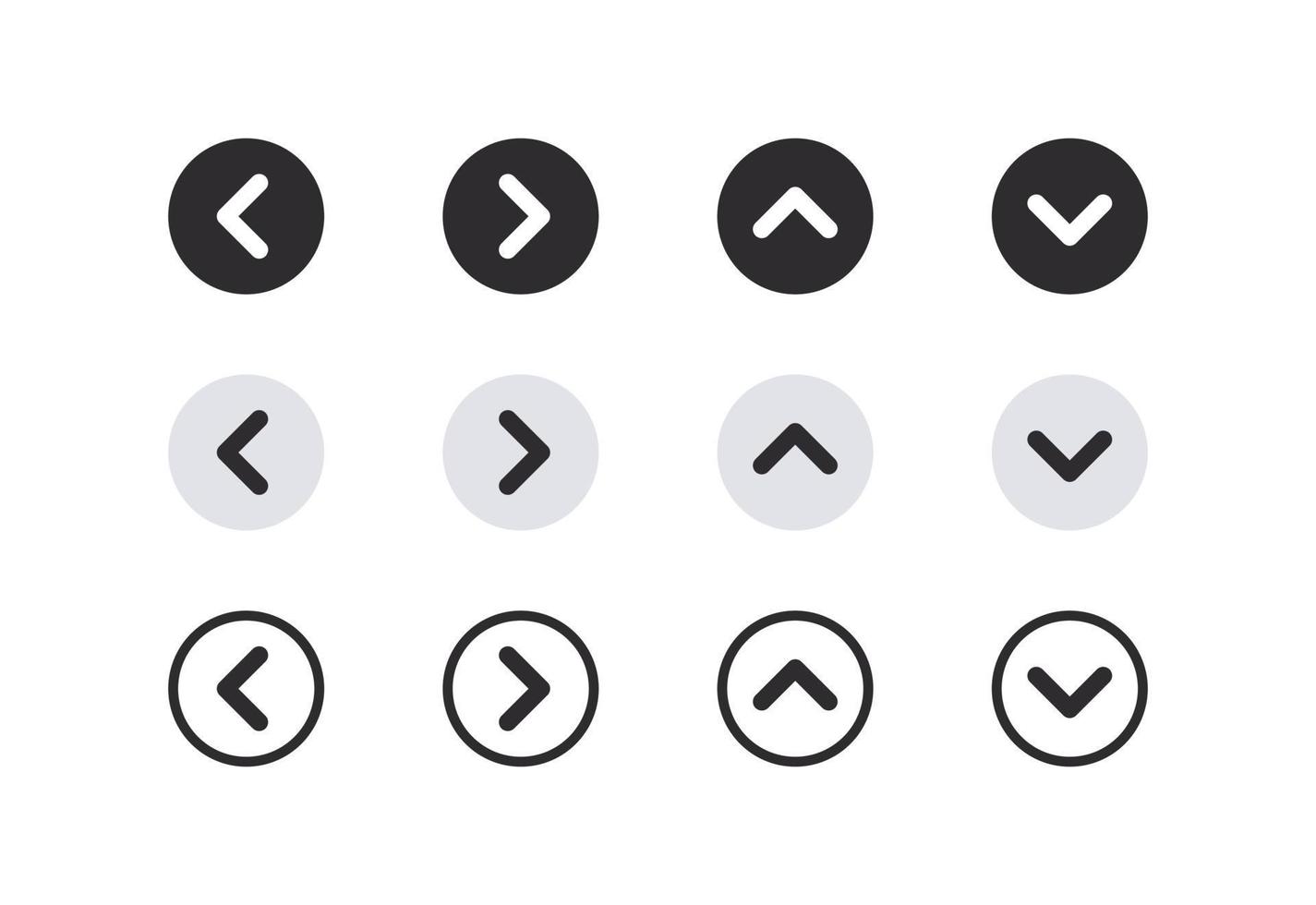 Arrows Icons Scroll Arrows Swipe Signs Modern Arrow Icons Vector Illustration 20381508