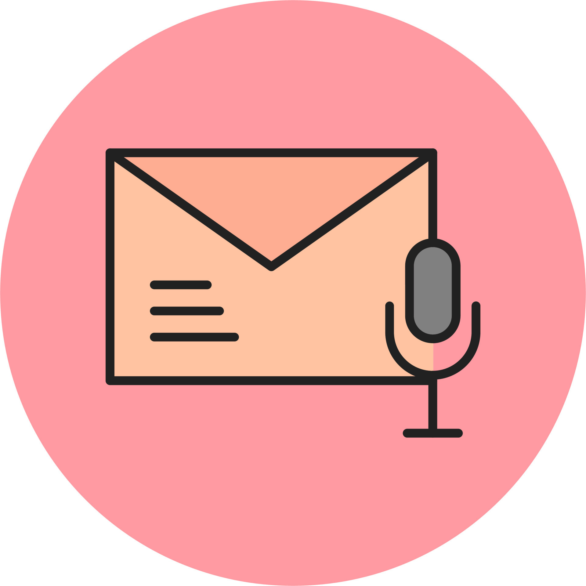 Voice Mail Vector Icon 20388369 Vector Art at Vecteezy