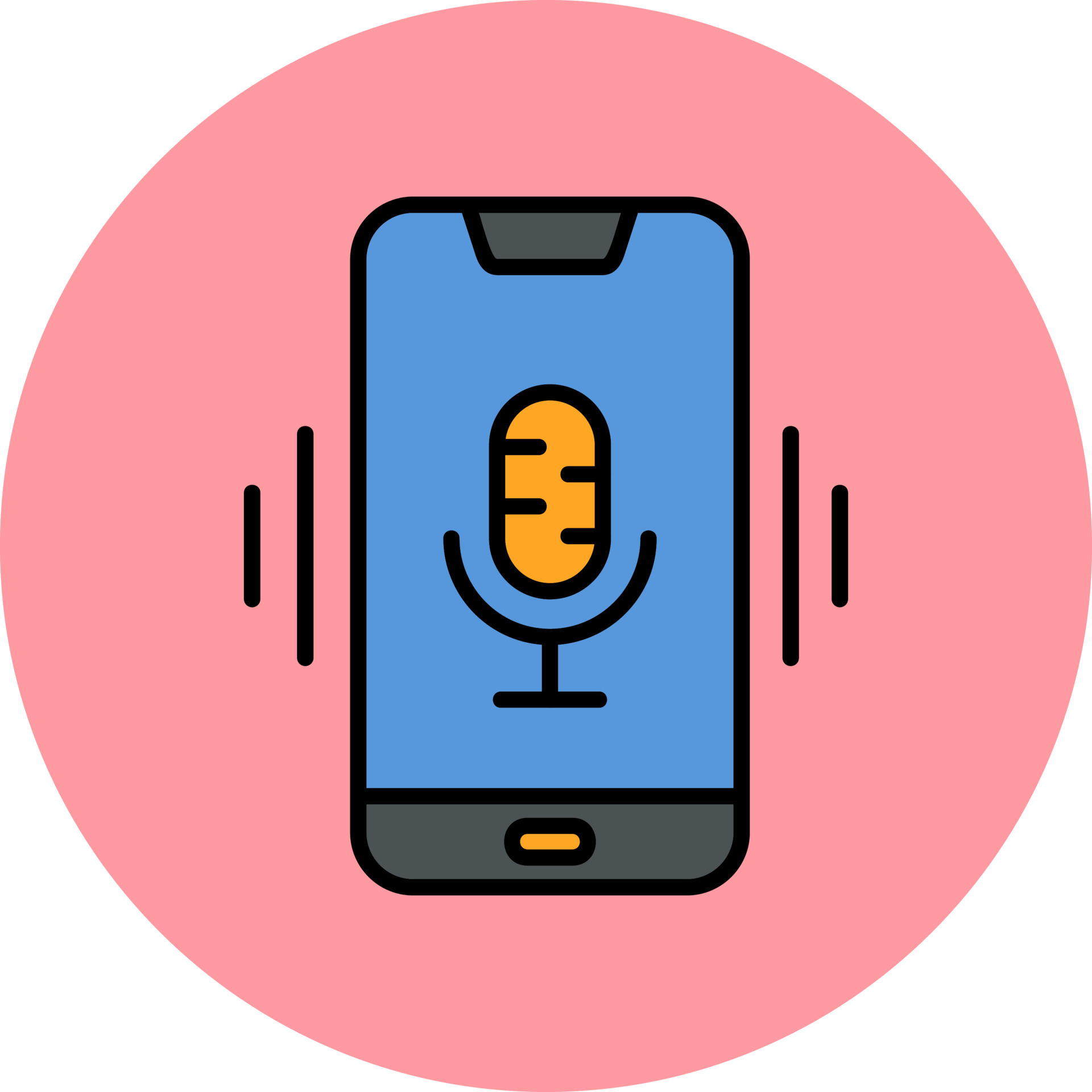 Mobile Voice Assistant Vector Icon 20388689 Vector Art At Vecteezy