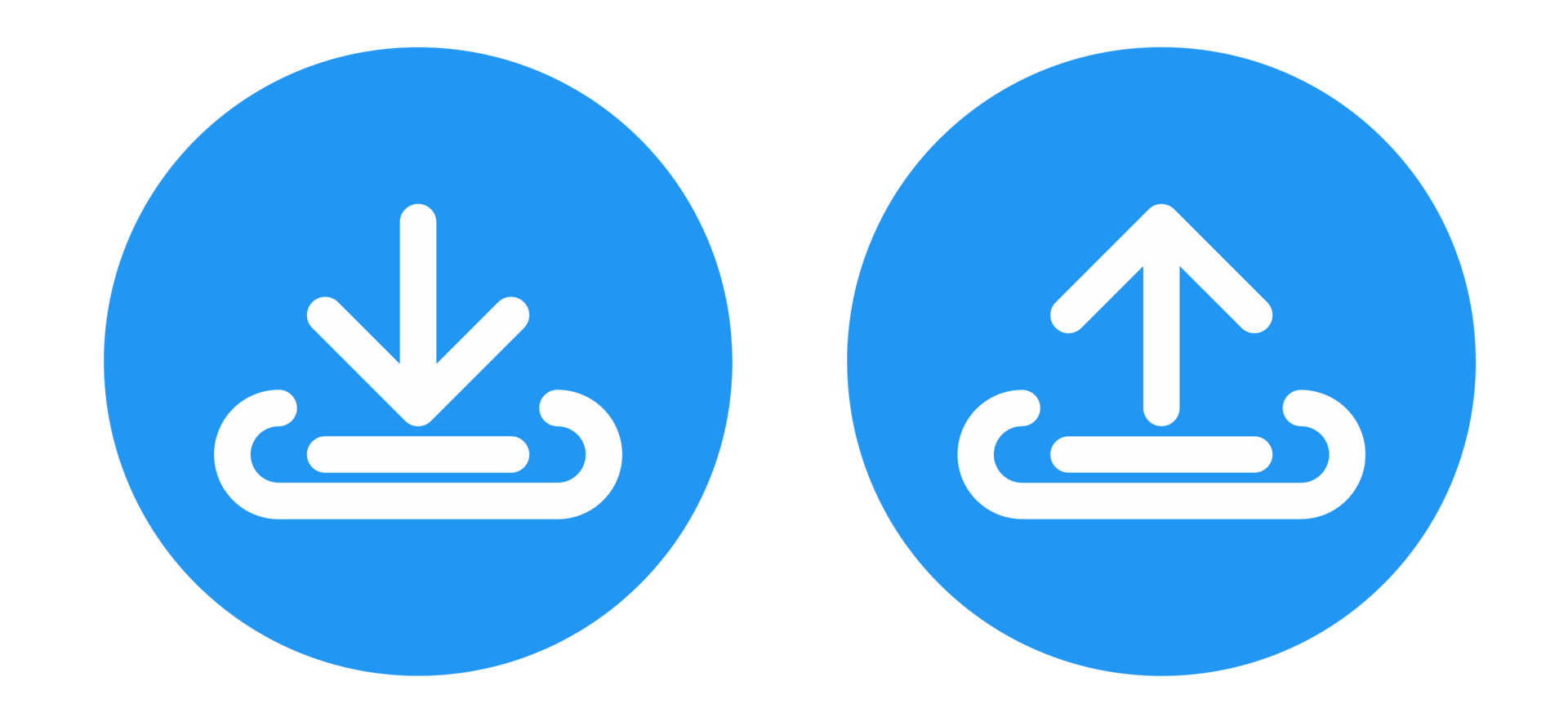 download and upload icon set 20389237 PNG