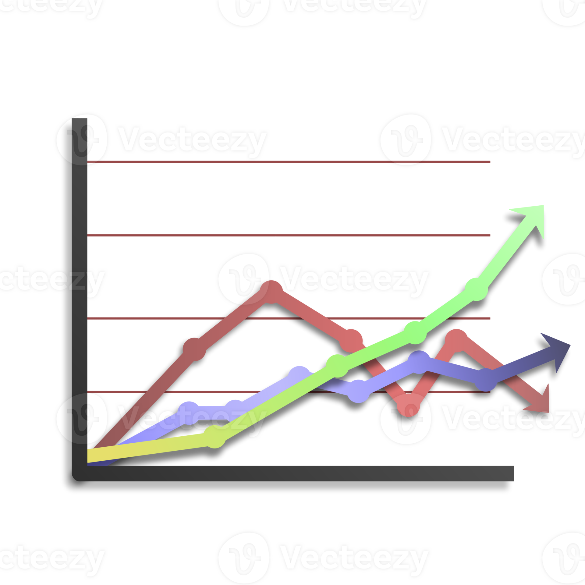 Free Business sales graph icon 20389255 PNG with Transparent Background