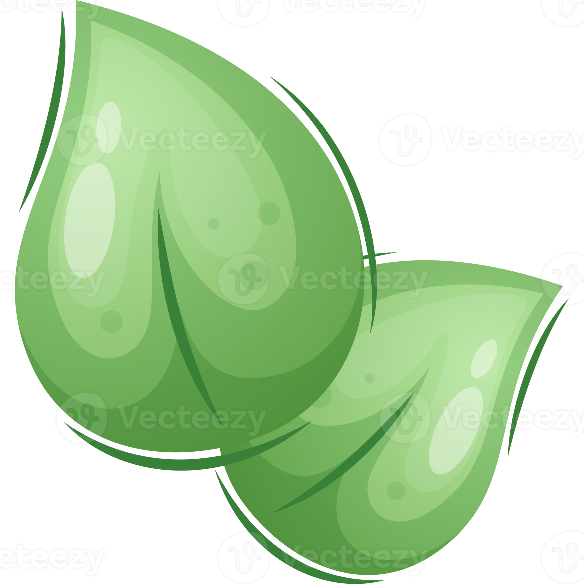 Cartoon Green Leaves 20389895 PNG
