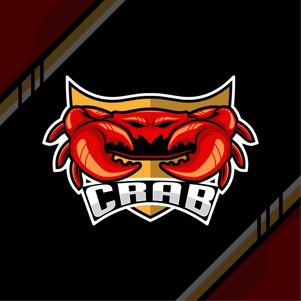 simple crab logo esport 20390093 Vector Art at Vecteezy