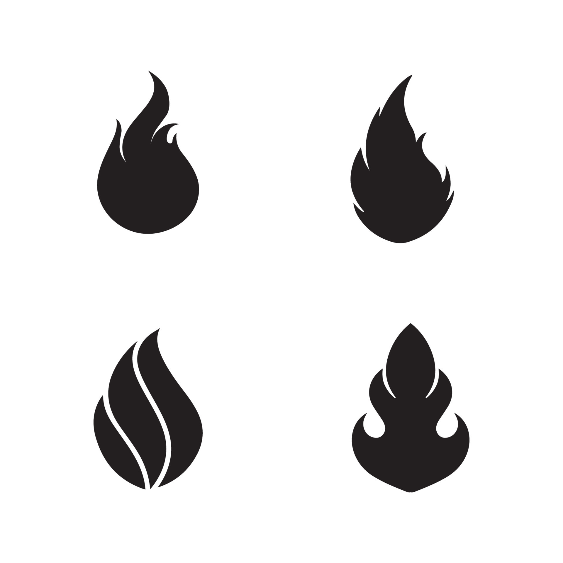 Fire Flame Logo Icon Vector Set Design Template 20390824 Vector Art At fire-flame-logo-icon-vector-set-design-template-20390824-vector-art-at
