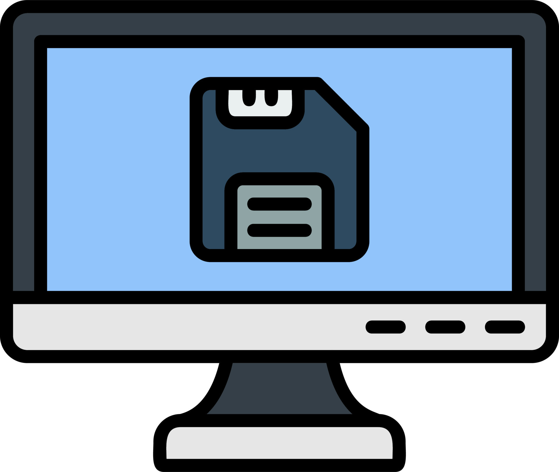 Save File Vector Icon 20392185 Vector Art at Vecteezy