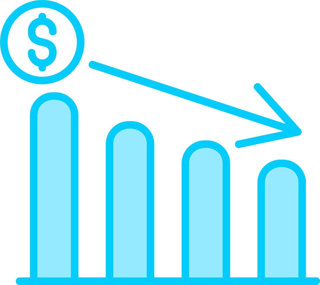 Profit Dicrease Vector Icon 20392264 Vector Art at Vecteezy