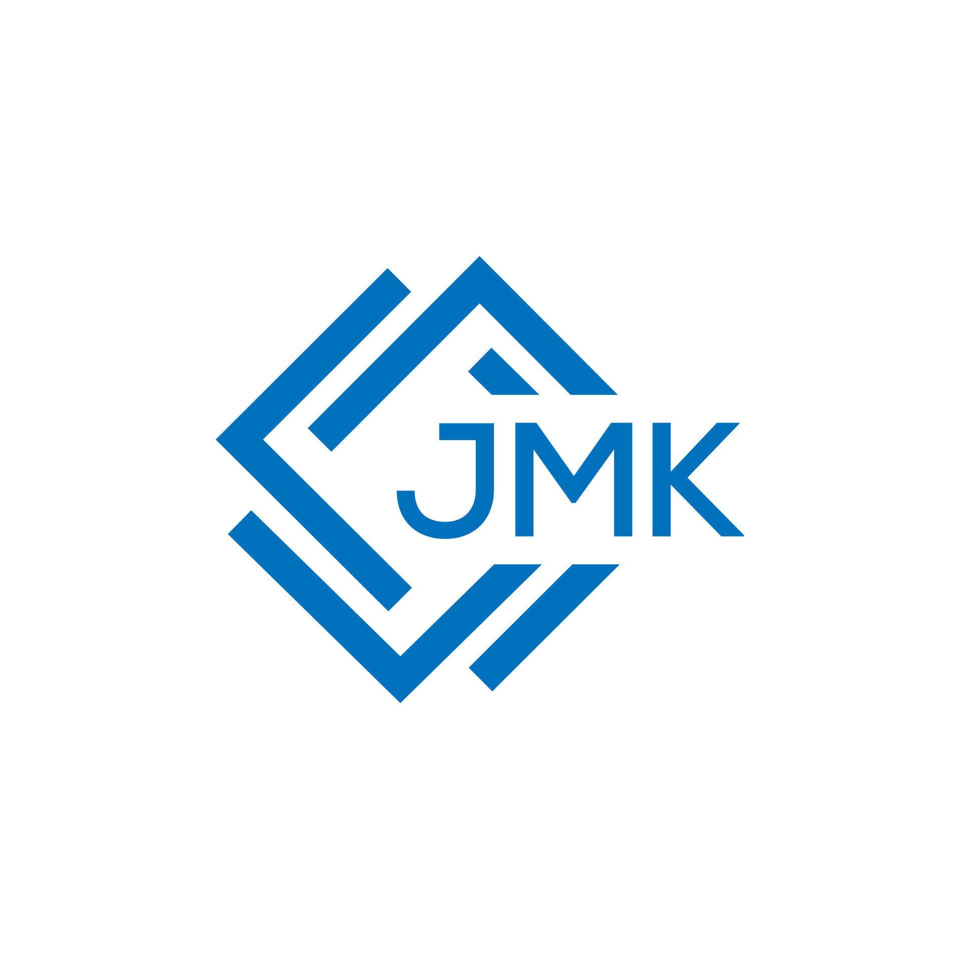 JMK letter logo design on white background. JMK creative circle letter logo concept. JMK letter ...