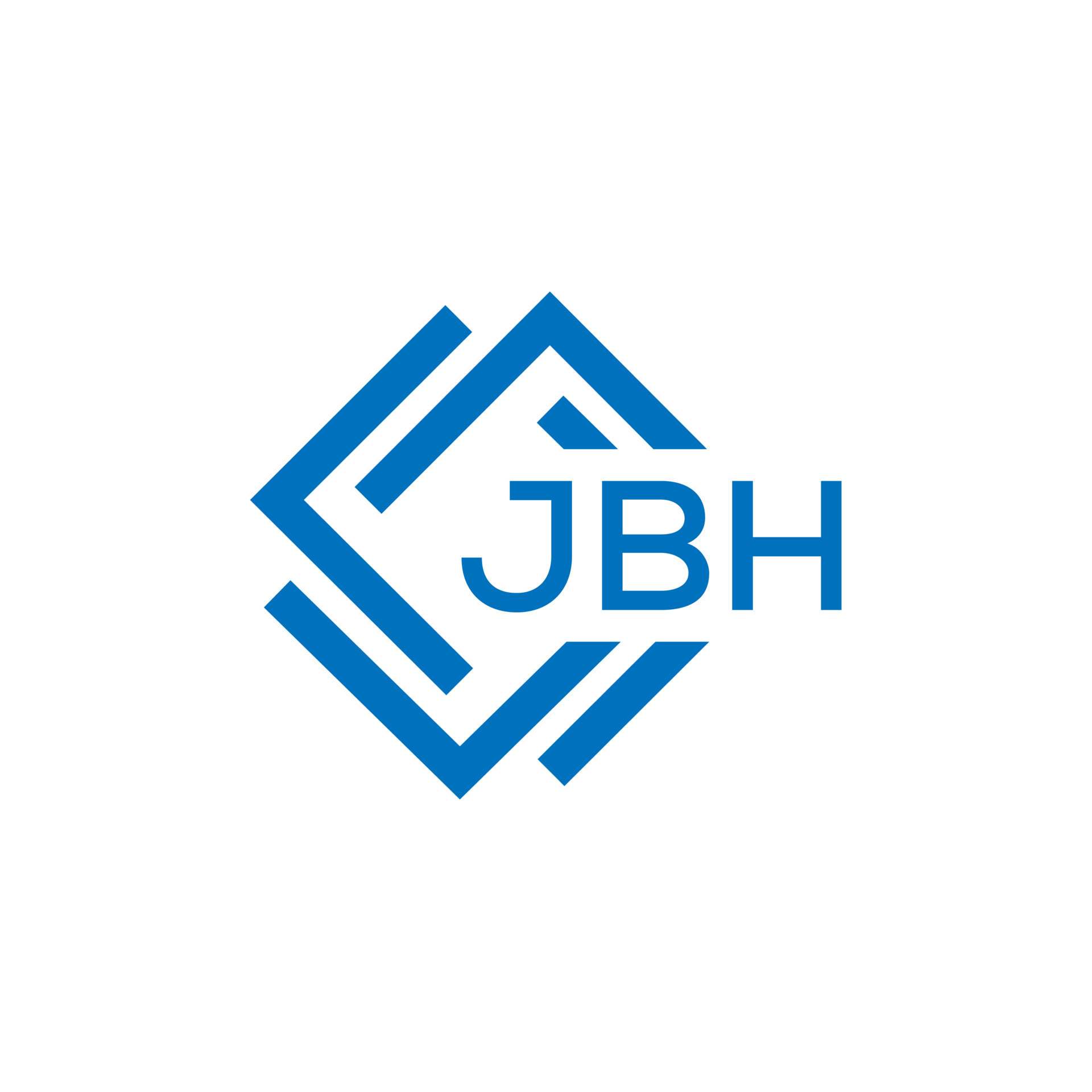.JBH letter logo design on white background. JBH creative circle letter logo concept. JBH letter ...