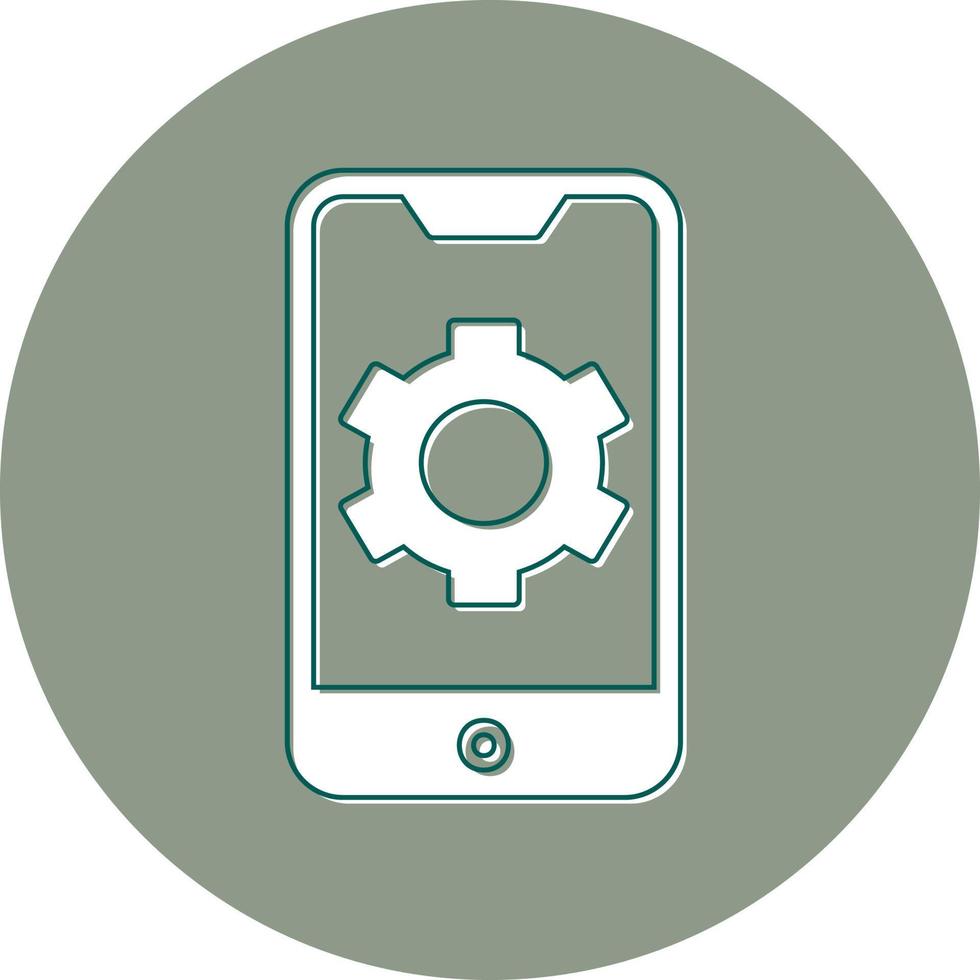 Mobile Settings Vector Icon 20393811 Vector Art at Vecteezy