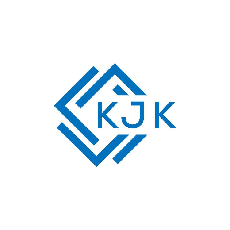 KJK letter logo design on white background. KJK creative circle letter logo concept. KJK letter ...