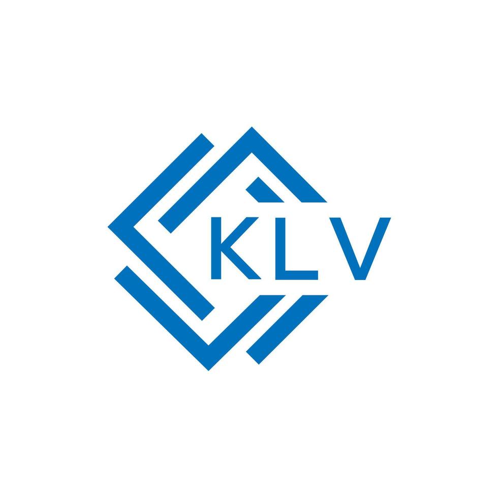 KLV letter logo design on white background. KLV creative circle letter logo concept. KLV letter ...