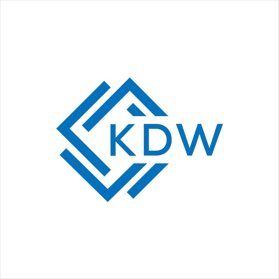 KDW letter logo design on white background. KDW creative circle letter logo concept. KDW letter ...