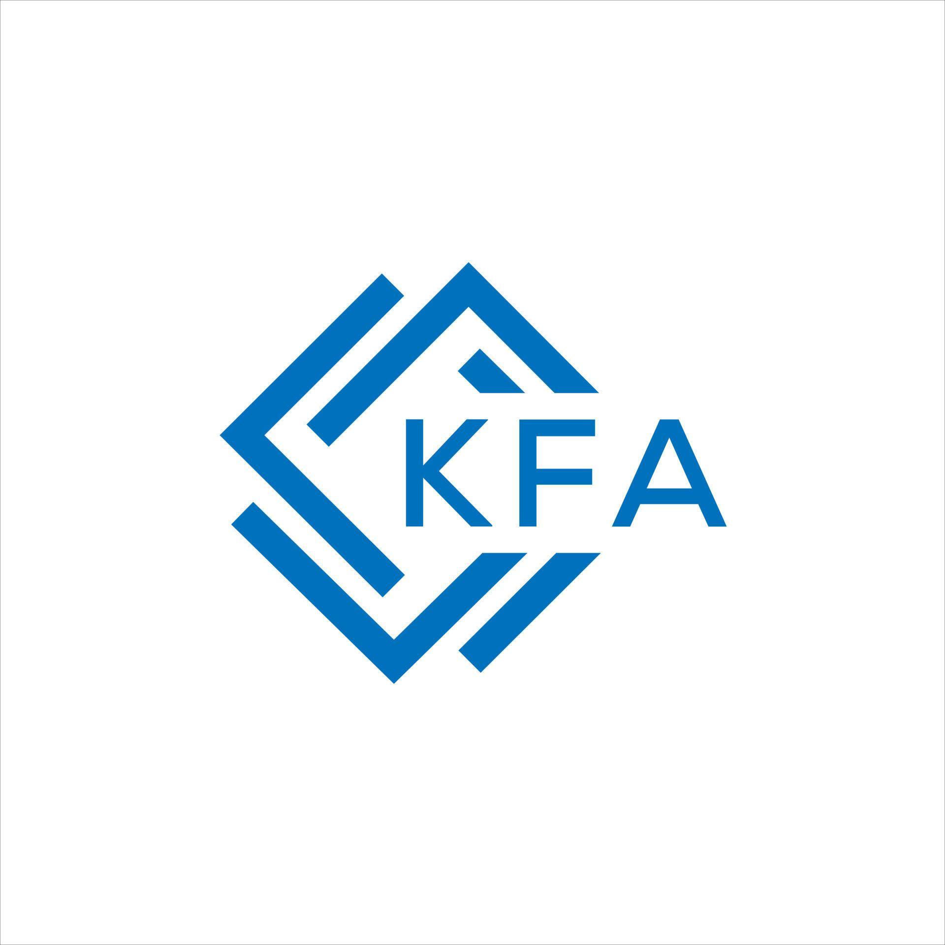 KFA letter logo design on white background. KFA creative circle letter logo concept. KFA letter ...