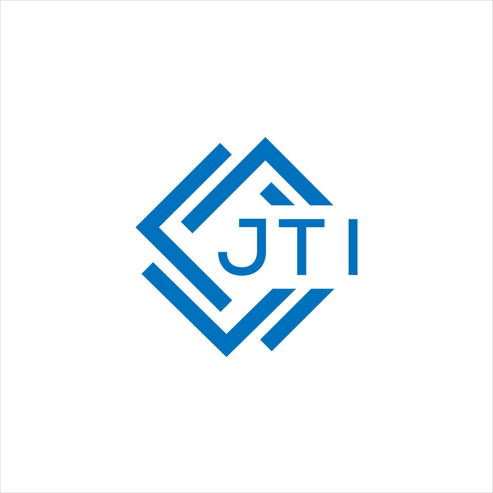 JTI letter logo design on white background. JTI creative circle letter logo concept. JTI letter ...