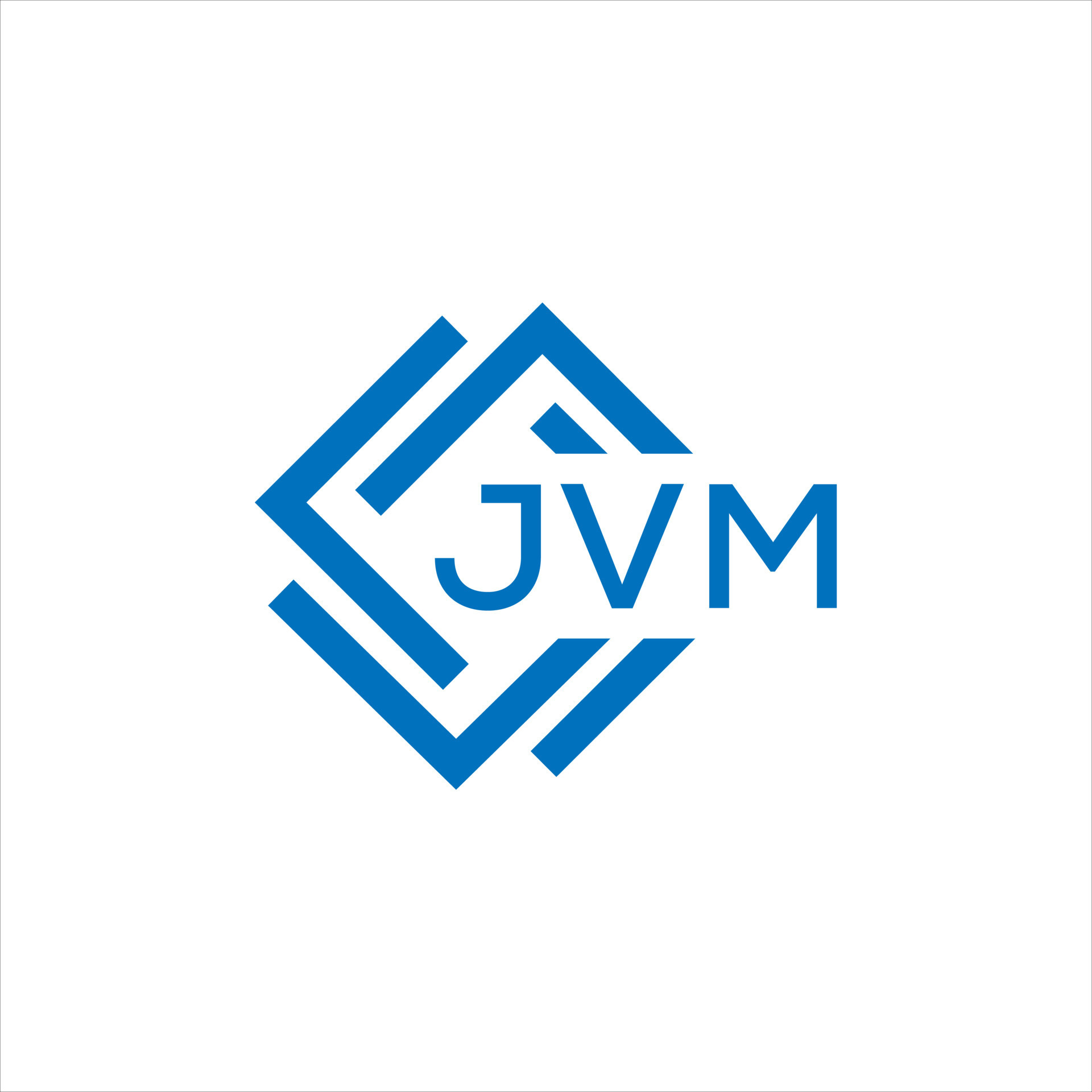 JVM letter logo design on white background. JVM creative circle letter logo concept. JVM letter ...
