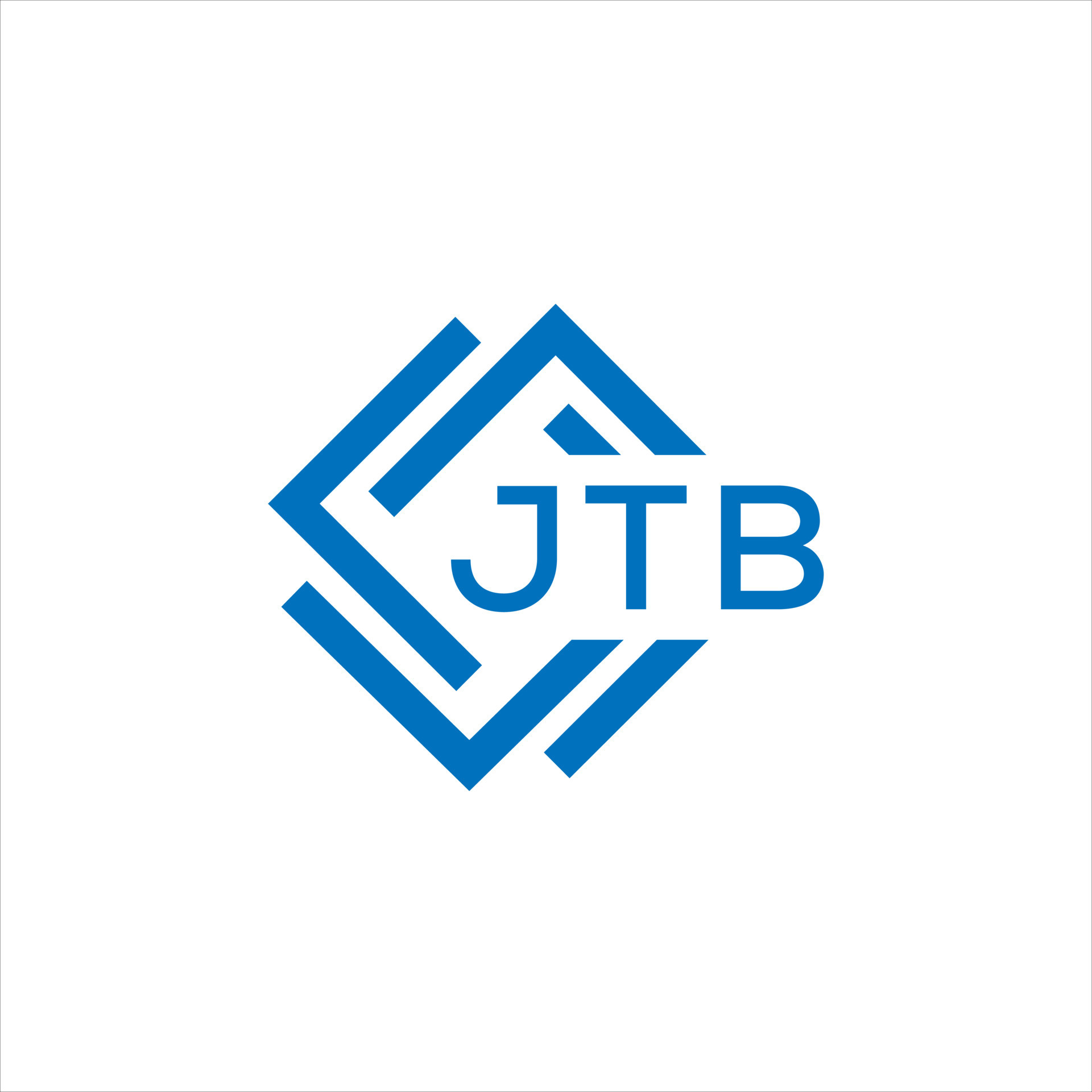 JTB letter logo design on white background. JTB creative circle letter logo concept. JTB letter ...