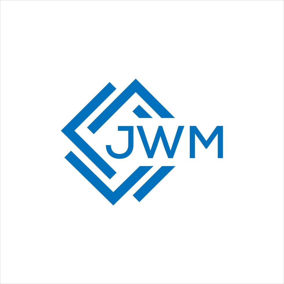 Jwm Letter Logo Design On White Background Jwm Creative Circle Letter