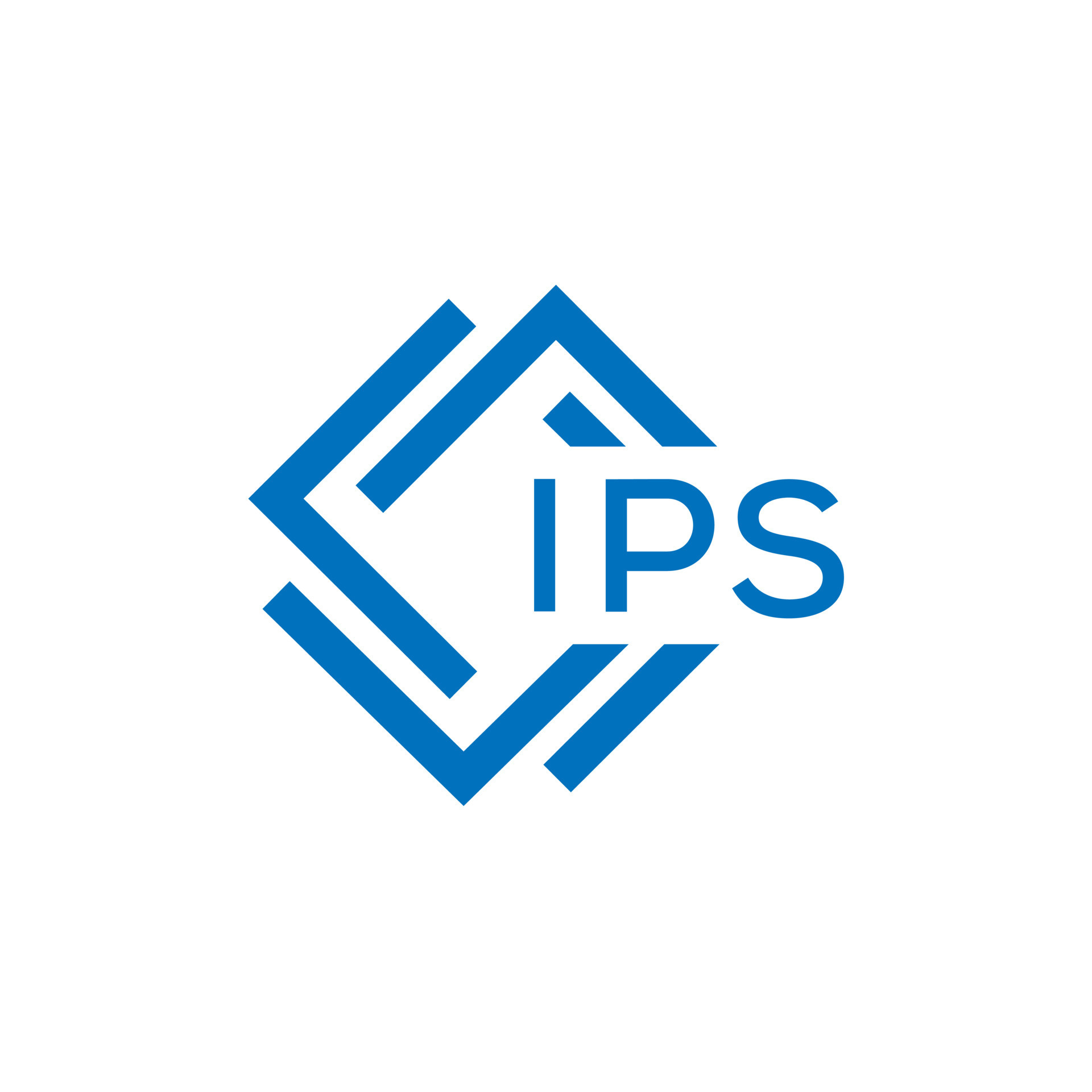 IPS letter logo design on white background. IPS creative circle letter ...