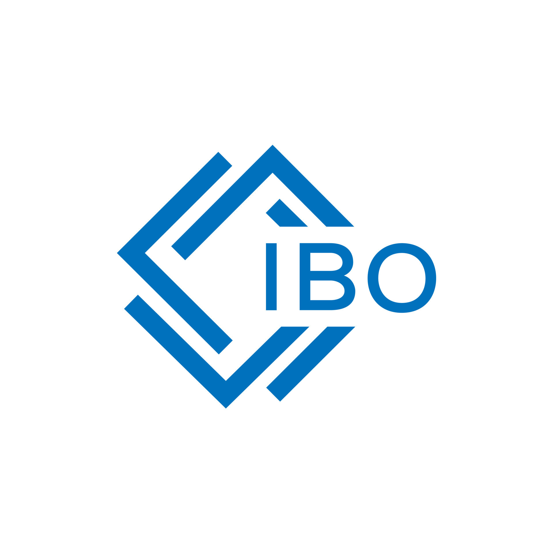 IBO letter logo design on white background. IBO creative circle letter logo concept. IBO letter ...