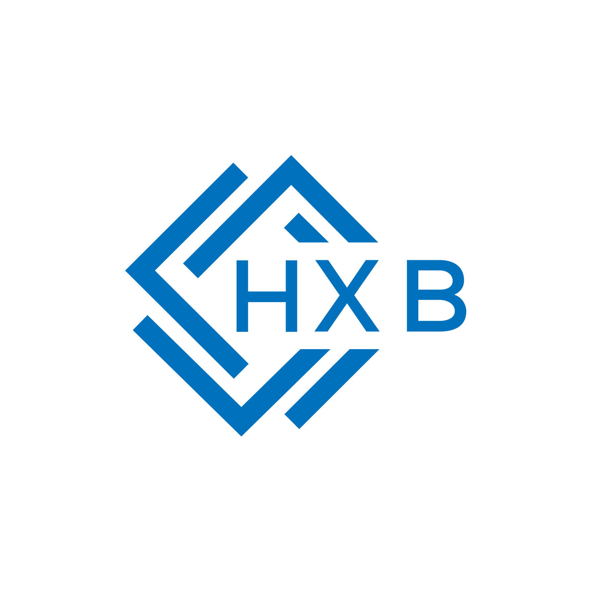 HXB letter logo design on white background. HXB creative circle letter ...