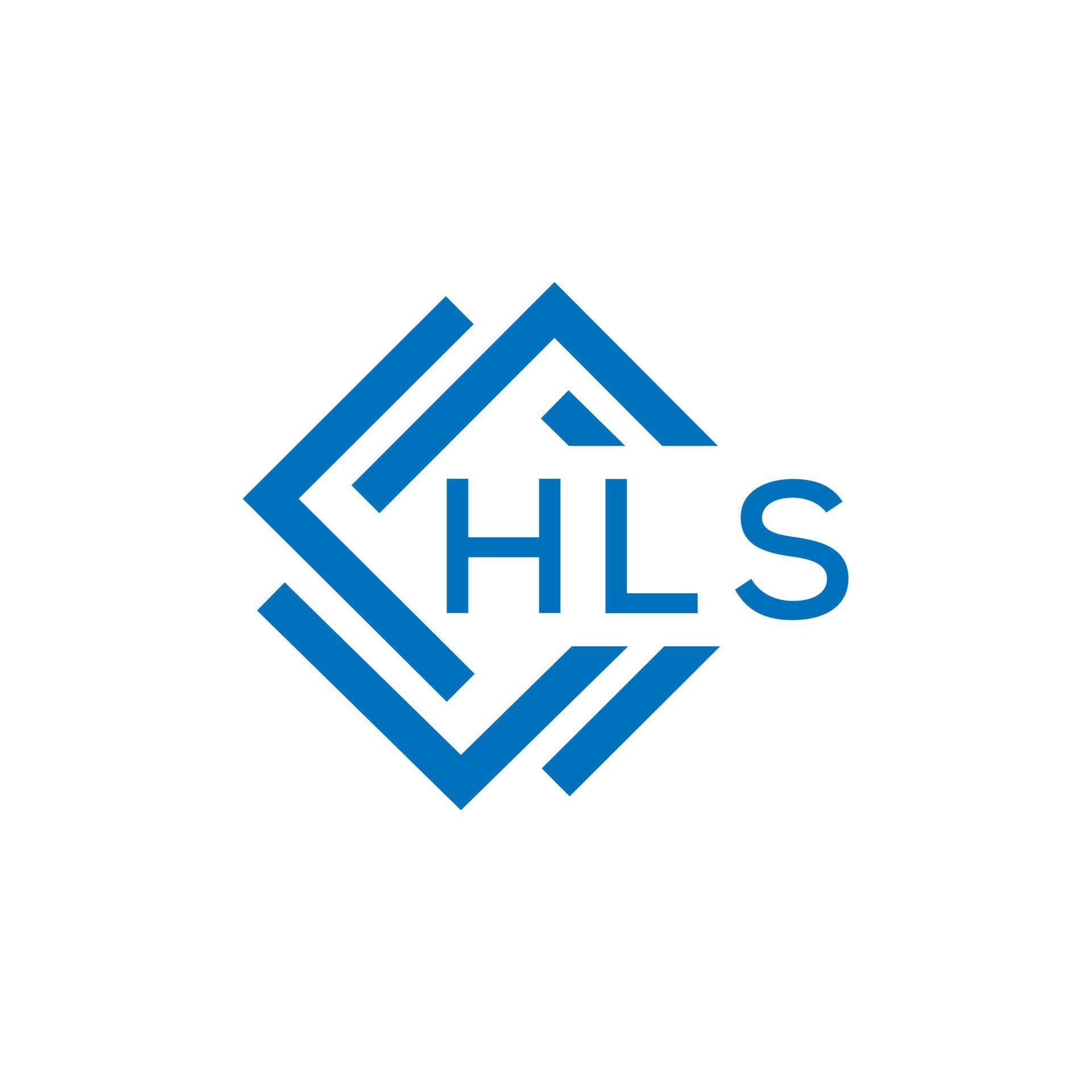 HLS letter logo design on white background. HLS creative circle letter logo concept. HLS letter ...
