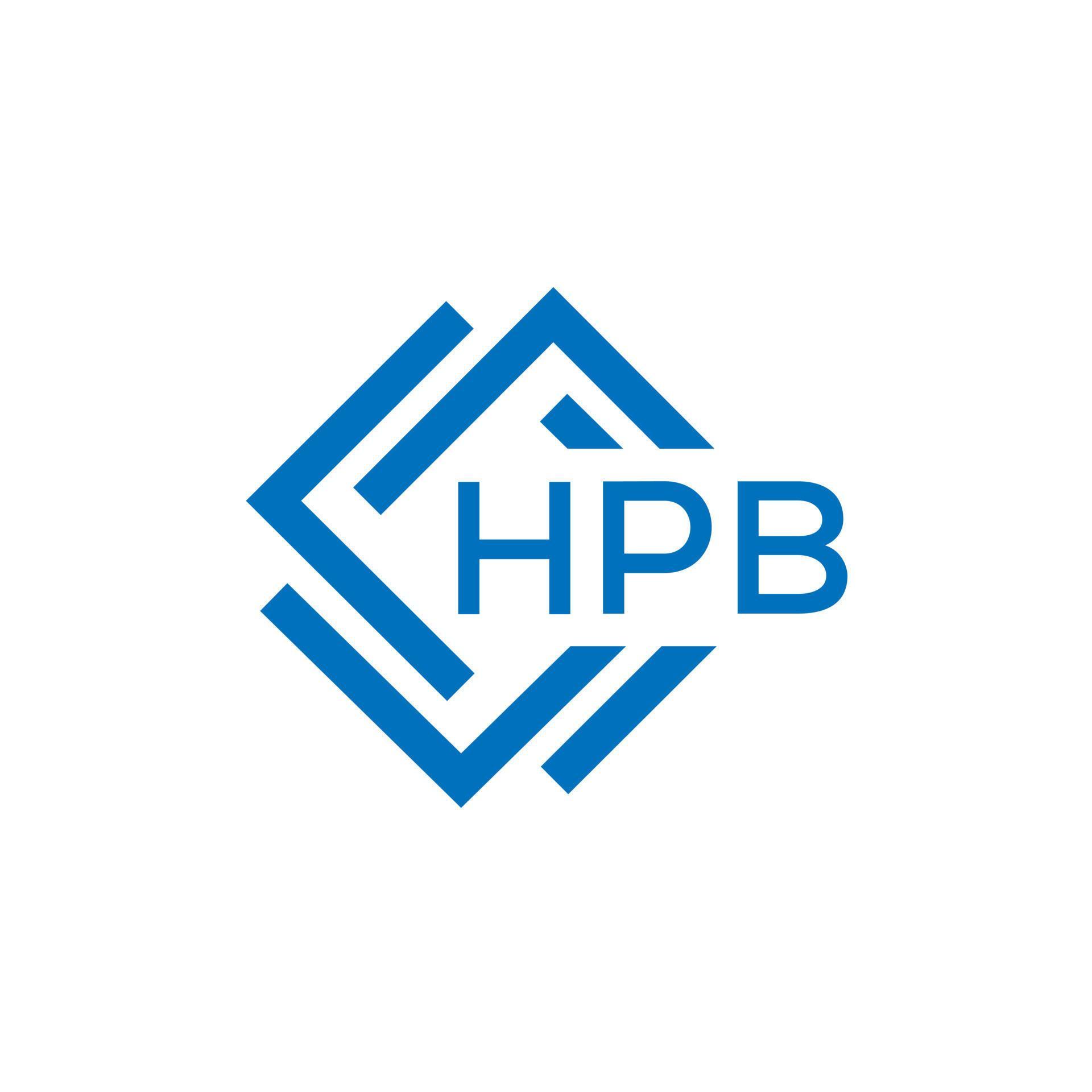 HPB letter logo design on white background. HPB creative circle letter logo concept. HPB letter ...