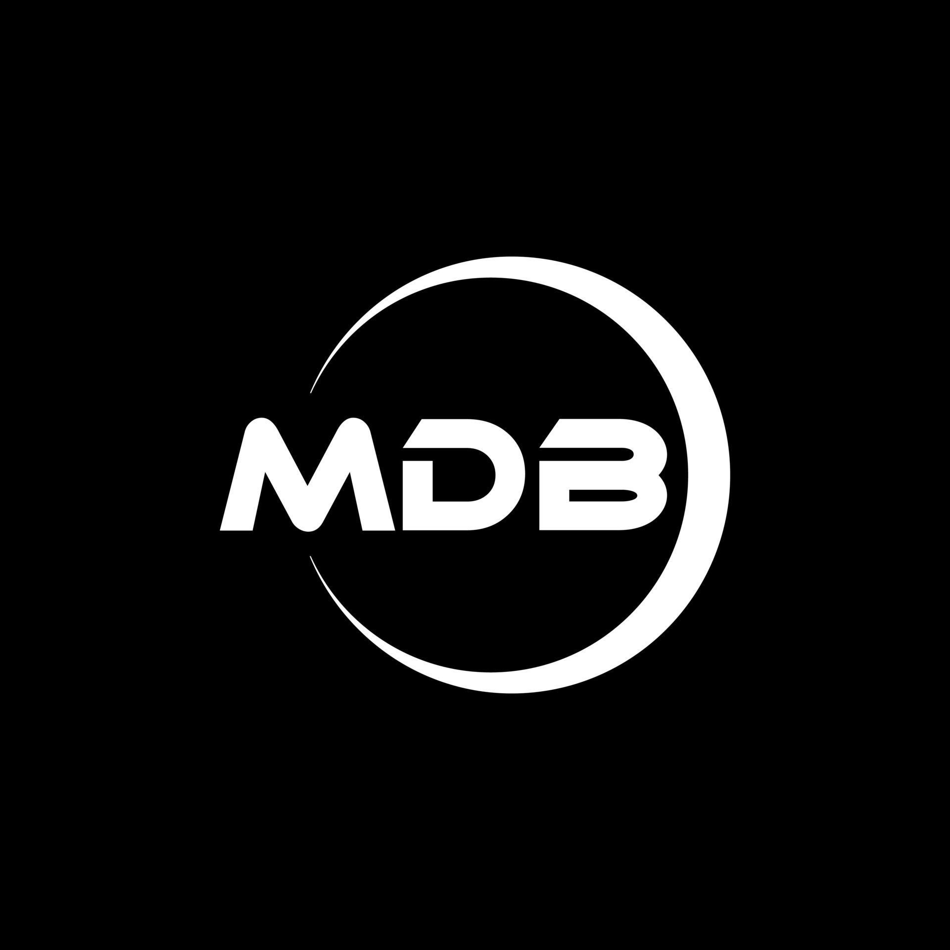 mdb letra logo diseño en ilustración. vector logo, caligrafía diseños para logo, póster ...