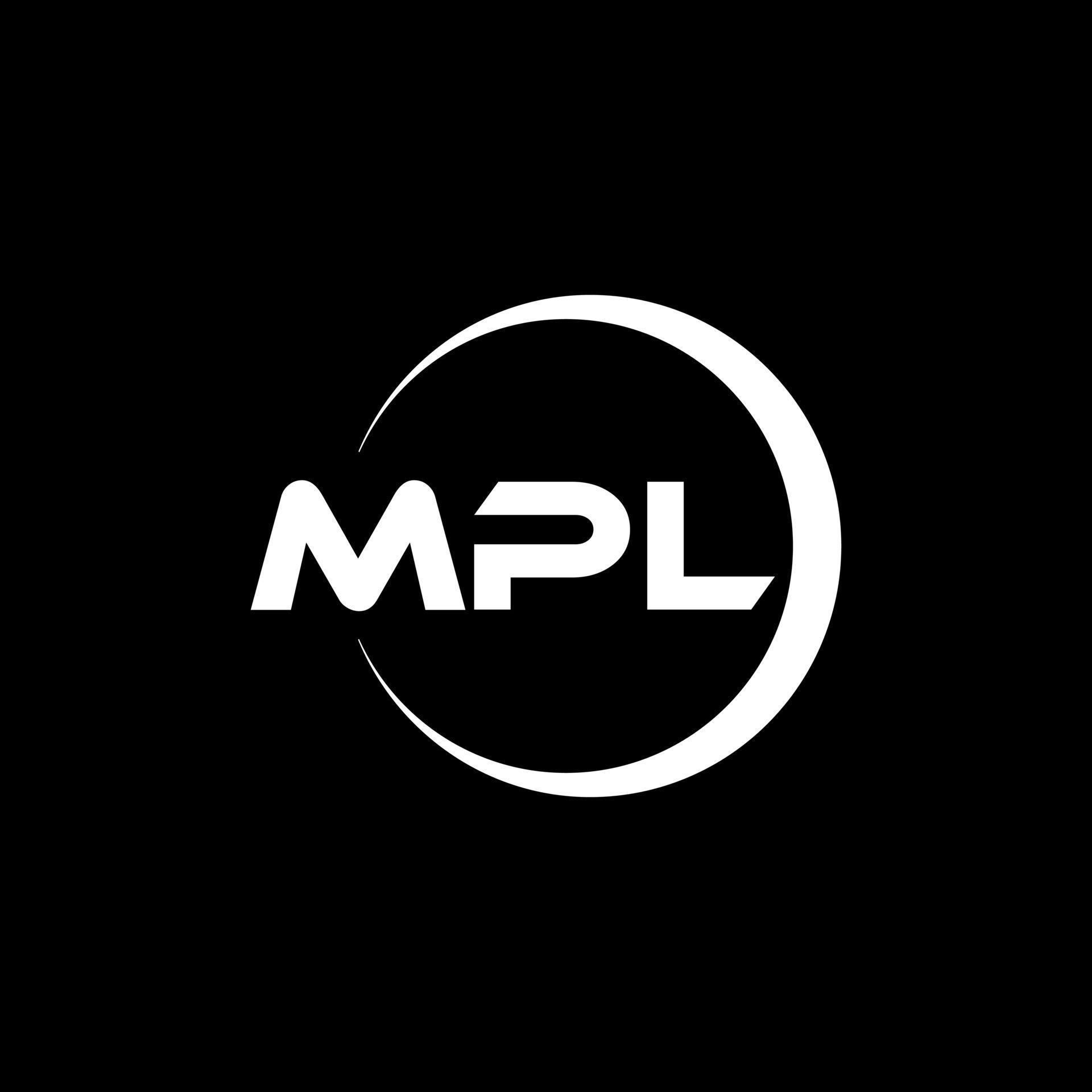 MPL letter logo design in illustration. Vector logo, calligraphy designs for logo, Poster ...