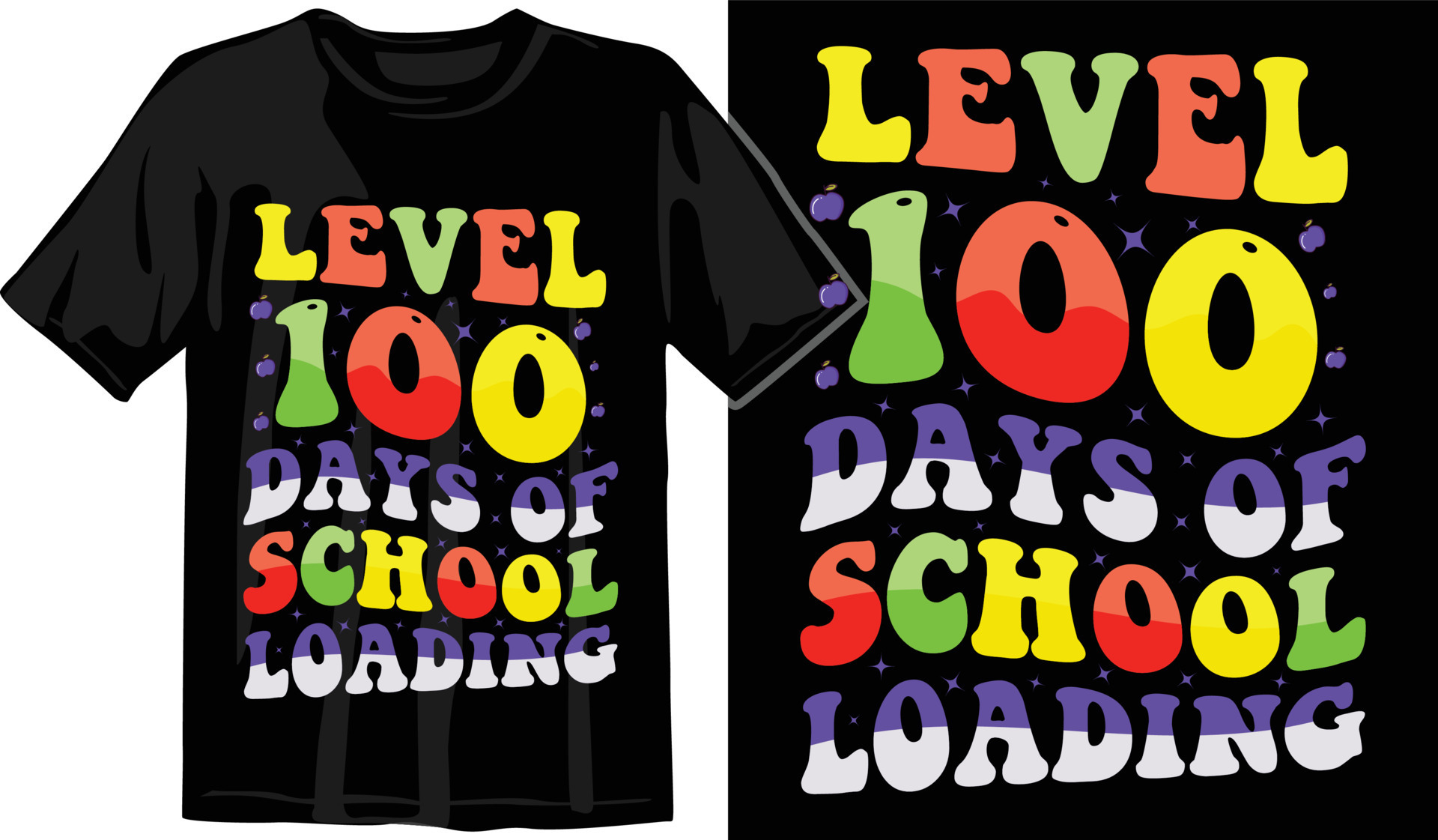 100th Days Of School Hundred Days T Shirt Design 100th Days