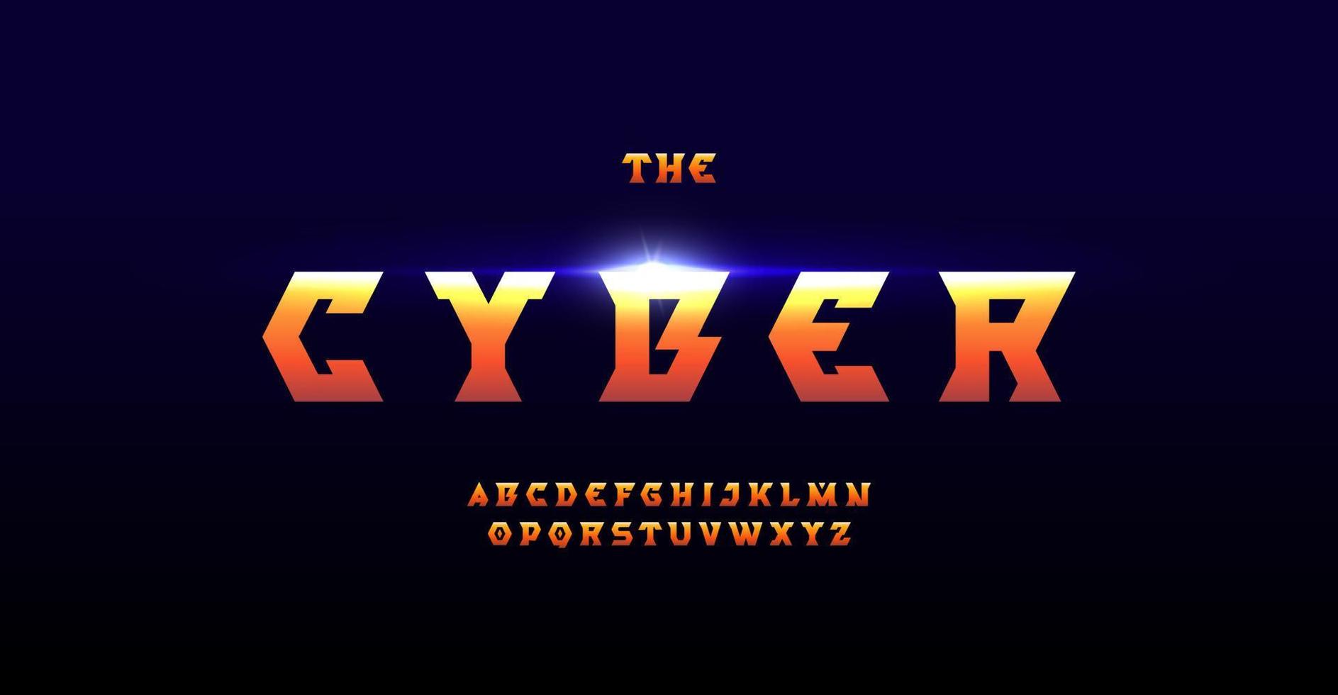 Bold futuristic font, geometric modern futuristic alphabet. Cyber ... Bold futuristic font, geometric modern futuristic alphabet. Cyber ...