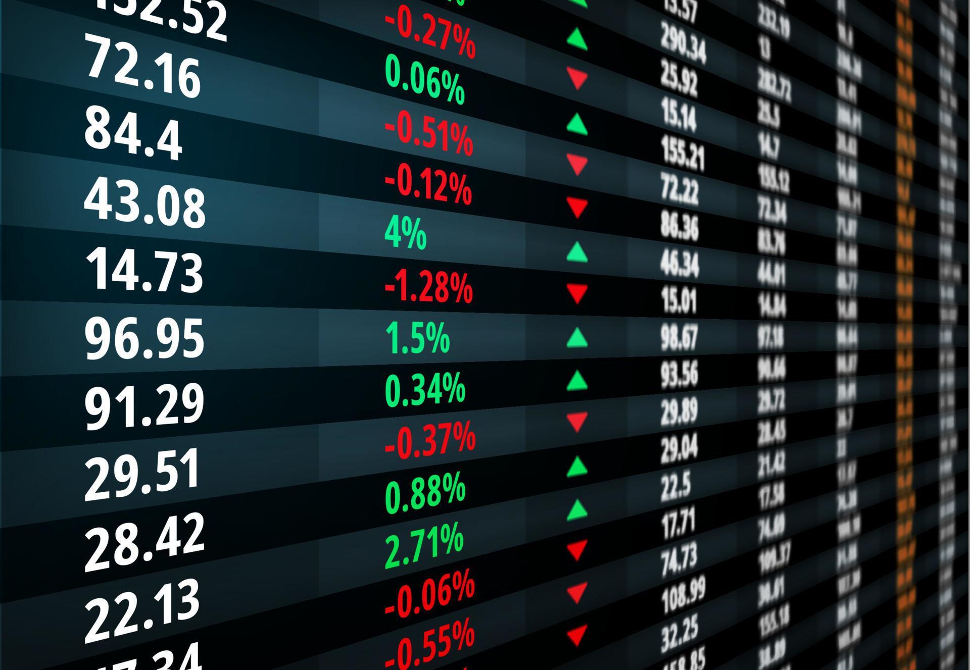 Stock exchange board, market indexes information 20402272 Vector Art at Vecteezy